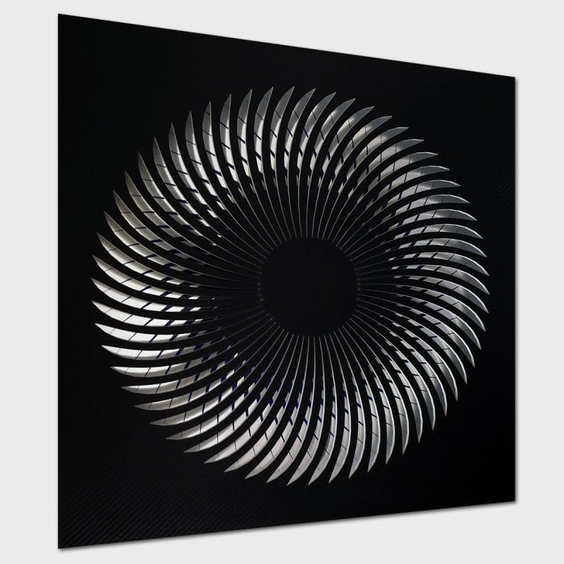 Nautilus(Negro/Azul) - Geometricarte by Carlos Marcano